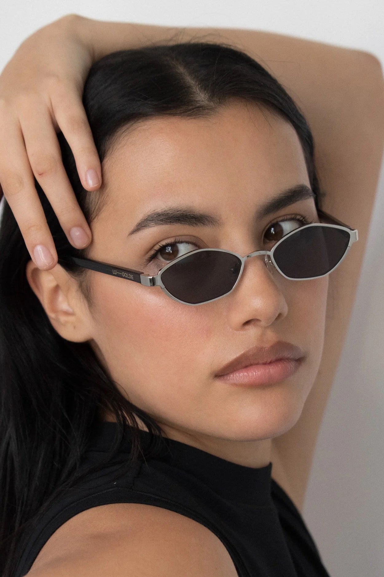 Lu Goldie | Farrah Sunglasses - Silver